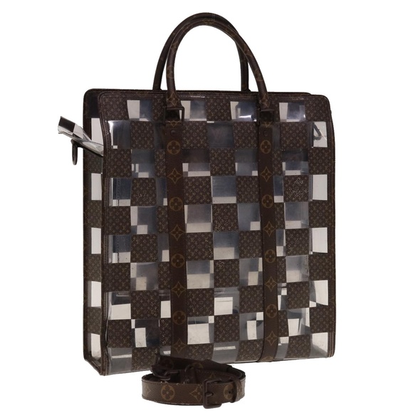 Louis Vuitton | Bags | Louis Vuitton Monogram Chess Sac Plat Hand Bag ...